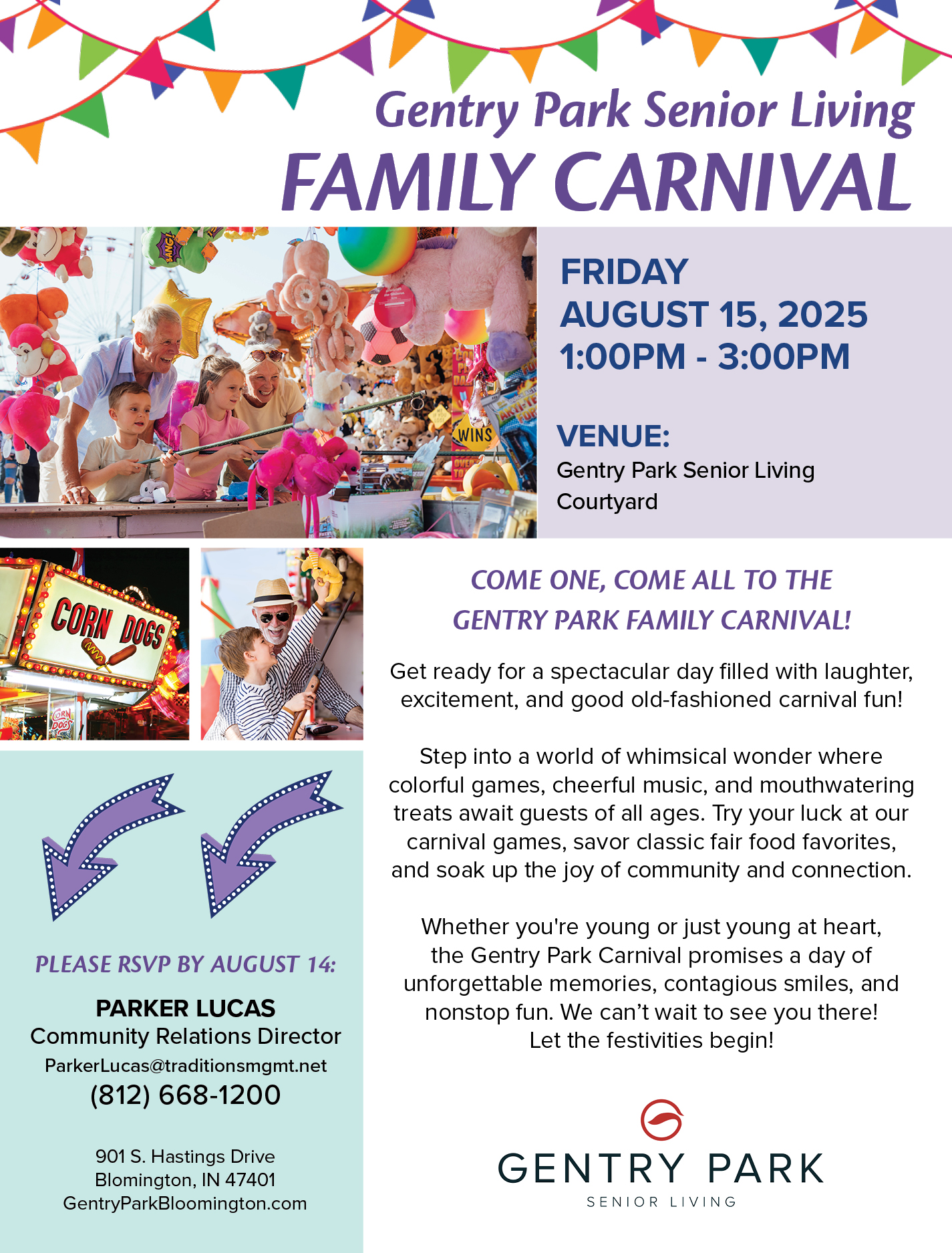 Family Carnival at Gentry Park Senior Living - Gentry Park Senior Living